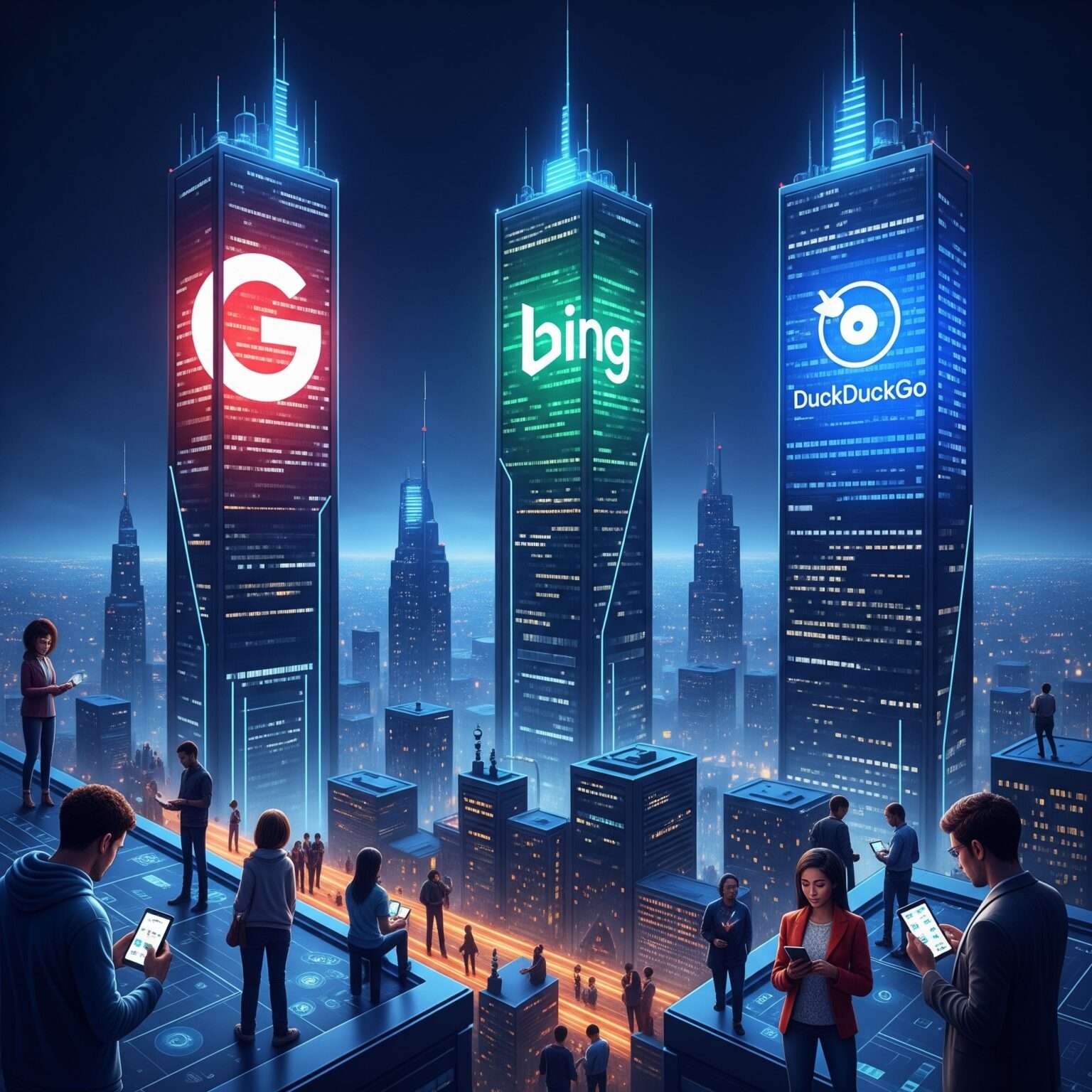 Google vs Bing vs DuckDuckGo: Privacy & Power Compared